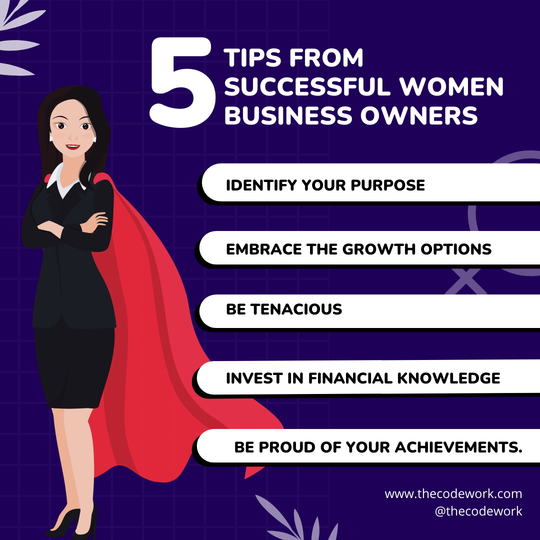 5 Tips From Successful Women Business Owners - TheCodeWork