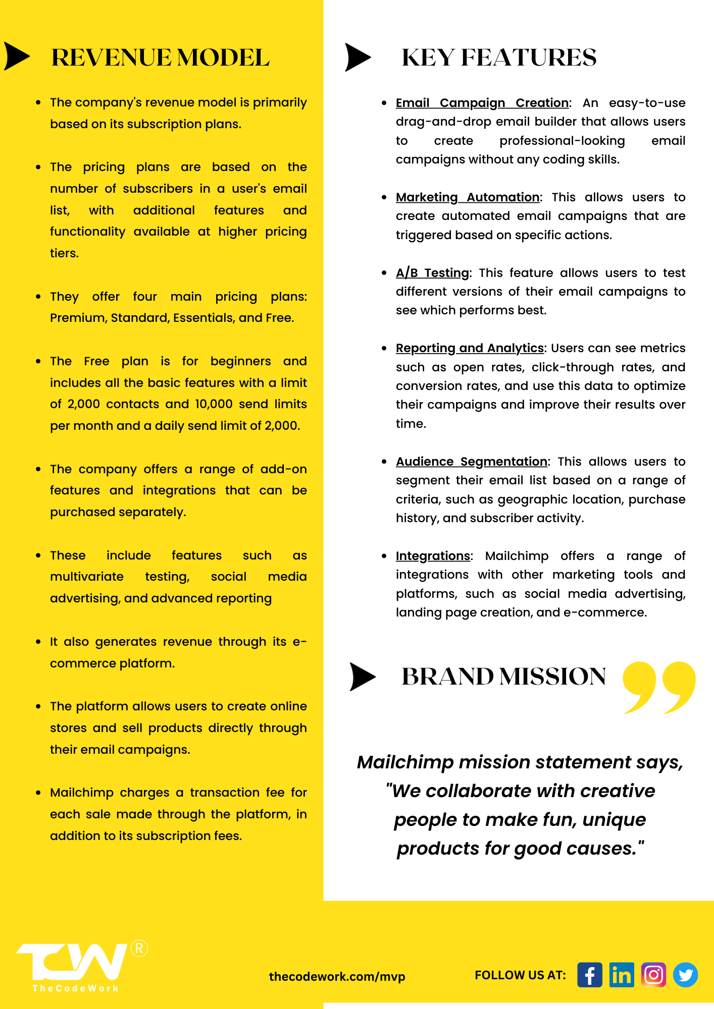 MailChimp - Case study - TheCodeWork