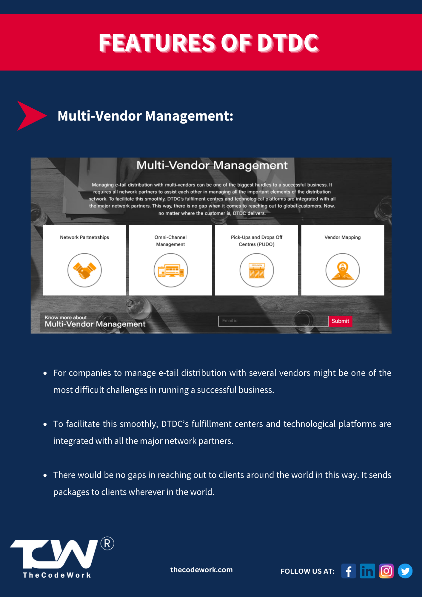 DTDC Case Study: Revolutionizing Logistics Solutions - TheCodeWork