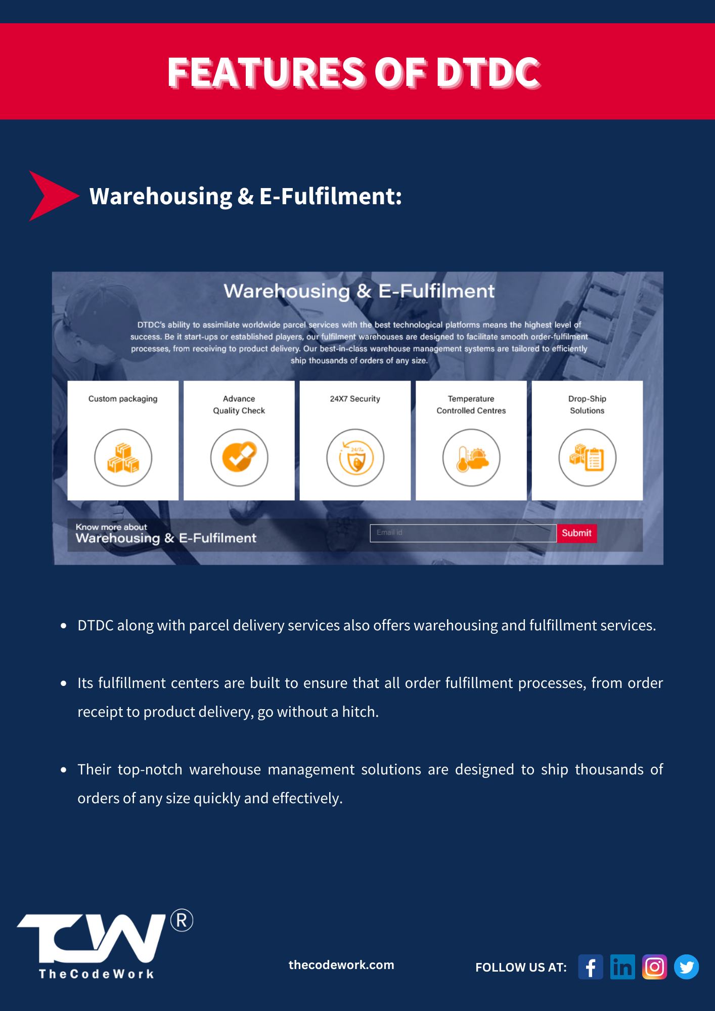 DTDC Case Study: Revolutionizing Logistics Solutions - TheCodeWork