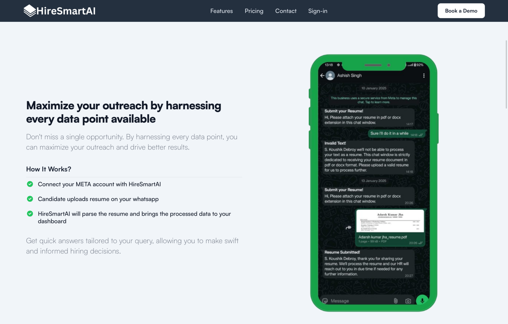 WhatsApp to ATS in Seconds: AI in Recruitment - TheCodeWork